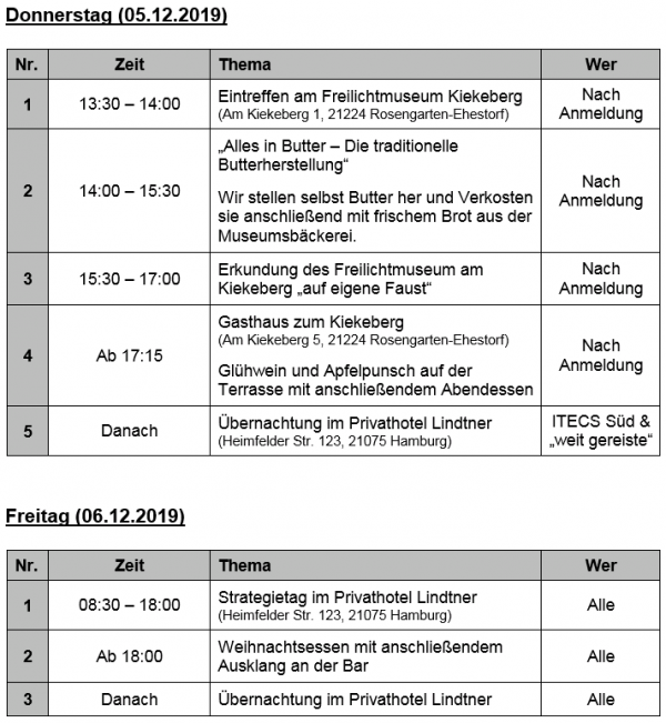Agenda | ITECS Engineering